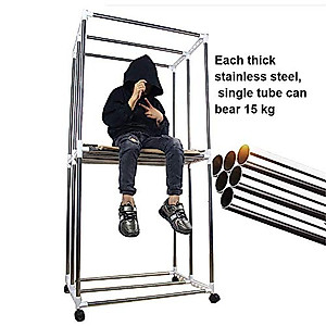 Clothes Dryer 110v-240v Foldable Electric Portable Household Folding-Dry Machine with Remote Control Adjustable Timer Low Noise for Home,Laundry,Apartment 1500W (Blue-Elephant)