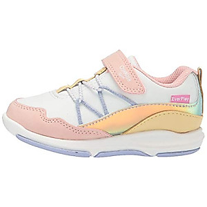 OshKosh B'Gosh Girls EverPlay Soley Sneaker, White Multi, 5 Toddler
