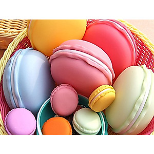 Giant Macaron Case, Coolrunner Macaron Jewelry Box, Macaron Cute Pill Box, Colorful Macaron Jewelry Storage Box, Shape Storage Box Candy Cute Pill Organizer Case Container(Large 2 pcs)