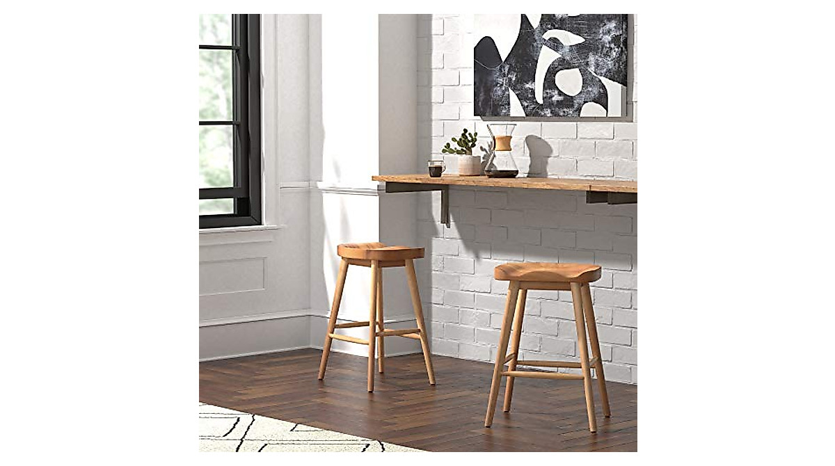 Rivet Counter-Height Birch Bar Stool - Stylish & Modern