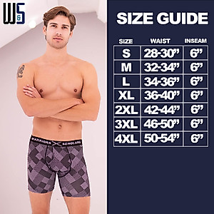 Warriors & Scholars | Mens boxer briefs | Boxer briefs for men pack of 6 | Printed Mens underwear | Mens boxer briefs underwear | Boys boxer briefs | Stylish boxer shorts | Mens underwear boxer briefs