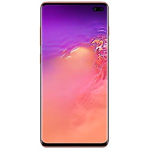 Samsung Galaxy S10+ Factory Unlocked Android Cell Phone | US Version | 128GB of Storage | Fingerprint ID and Facial Recognition | Long-Lasting Battery | Flamingo Pink