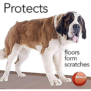 RESILIA Premium Floor Protector for Hardwood Floors – Easy-to-Clean, Heavy Duty Plastic Vinyl, Clear American Modern, 27 Inches x 25 Feet, for Hallway, Living or Dining Room Use