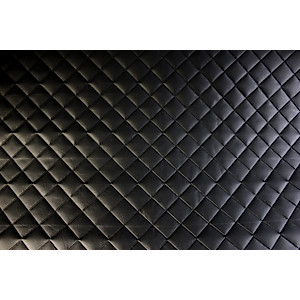 VViViD Bycast65 Black Quilted 4" x 6" Diamond Pattern Padded Marine Vinyl Roll (25ft x 54")
