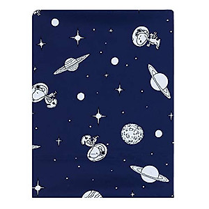Bedtime Originals Astronaut Snoopy 4-Piece Navy/Blue Space Toddler Bedding Set
