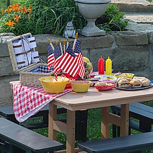 12 Pcs Small American Flags on Stick,4th of July Outdoor Decor Small US Flags Mini American 4''x6'' Flag, Fourth of July American Flags for Outside,Mini Flags for Outside Patriotic Holiday Yard Patio