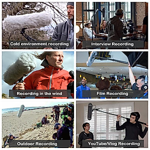 Micolive Microphone Windshield Blimp Windscreen Style Protect Cage and Shock Mount Suspension System Compatible with Rode NTG1 NTG2 NTG3 NTG4 AT875R Line MKE 600 Series Shotgun Microphones etc