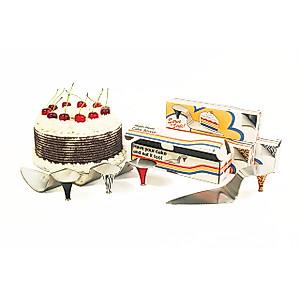 Wild Eye Designs HIGH HEEL STAINLESS STEEL CAKE SERVER WITH DETACHABLE HEEL AND HANDLE, BLACK - FASHIONABLE AND ELEGANT, COMES WITH A DECORATIVE GIFTABLE BOX