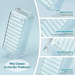 JEBBLAS Drawer Organizers 5-Size 13PCS Makeup Desk Drawer Organizer Plastic Bathroom Storage Bins Versatile Trays Vanity Dividers Container for Bedroom Dresser Kitchen Office