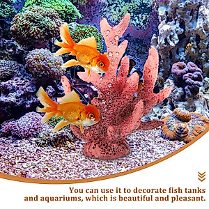 POPETPOP 4Pcs Fish Tank Plant Resin Coral Decor Artificial Coral Aquarium Coral Home Landscape Coral Decor