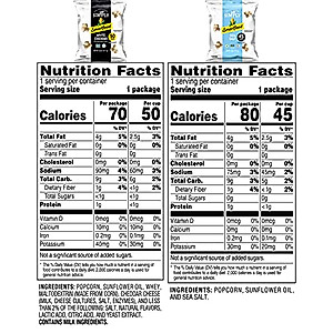 Simply Smartfood Variety Pack, White Cheddar and Sea Salt 0.5oz (36 Count)