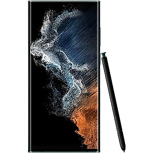 SAMSUNG Galaxy S22 Ultra Smartphone, Android Cell Phone, 128GB, 8K Camera & Video, Brightest Display, S Pen, Long Battery Life, Fast 4nm Processor - T-Mobile (Renewed) (Green)
