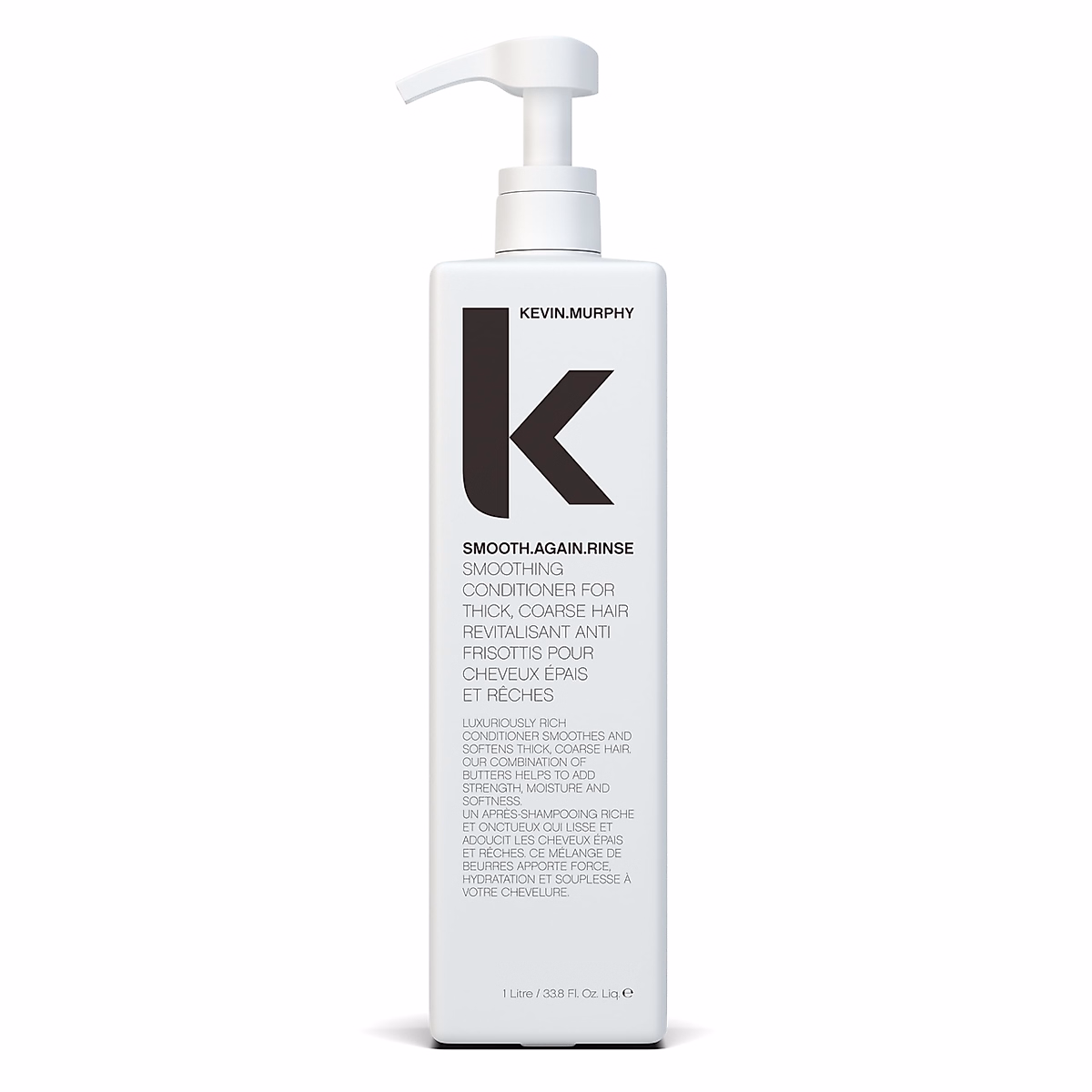 KEVIN.MURPHY SMOOTH.AGAIN RINSE - Smoothing Conditioner - For Thick, Coarse Hair - Hair Repair Conditioner - Sulphate-Free Conditioner - Shine Enhancing Conditioner - 1 L / 33.8 fl oz