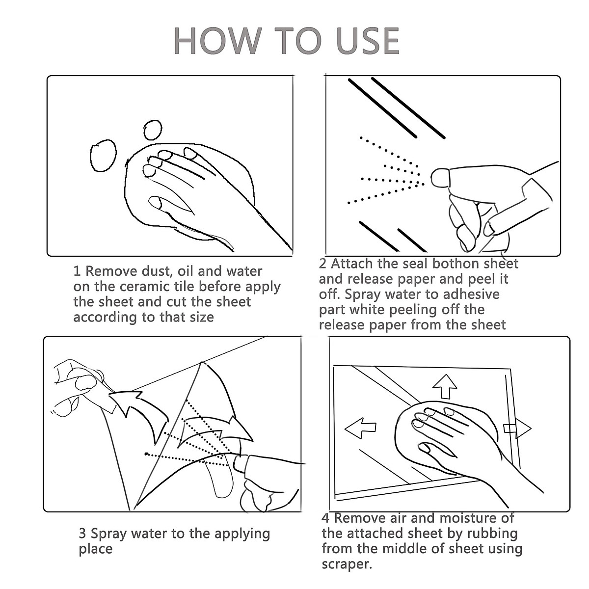 LiXiongBao 2 Pack Plastic Oil Proof Wall Sticker Self-Adhesive Sticker for Kitchen Cupboard Household Wallpaper Clear Waterproof Oilproof Paper Transparent High Temperature Resistant