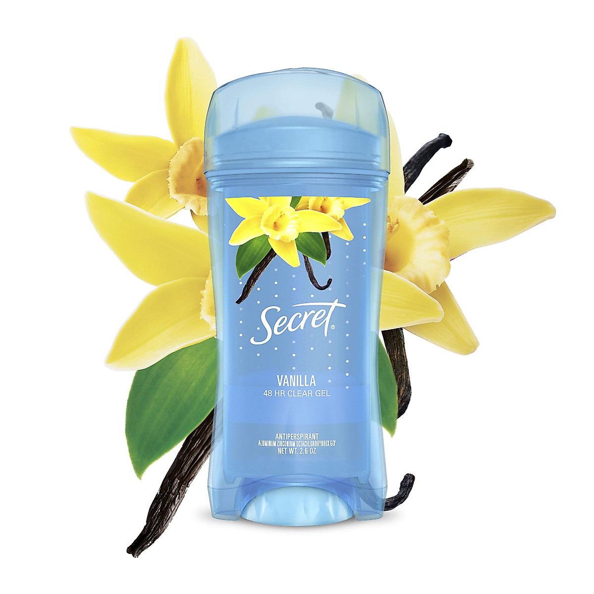 Secret Clear Gel Antiperspirant and Deodorant, Vanilla (Pack of 2)