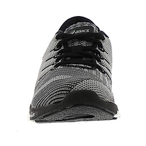 ASICS Women's fuzeX Knit Running Shoe Carbon/Black/White 8 (S)