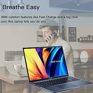 ASUS 2023 Newest Vivobook Laptop, 16" HD Display, AMD Ryzen 7 5800HS (8 core, Beats i7-1195G7), 12GB RAM, 512GB SSD, AMD Radeon Graphics, WiFi 6, Chiclet Keyboard, USB-A&C, Windows 11 Home