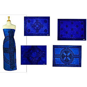 1 World Sarongs Womens Assorted Celtic Sarongs Pot Luck/Grab Bag in Blue