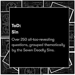 Truth or Drink: SIN Edition by Cut – Reveal Your Guilty Pleasures with 250+ Devilish Questions Inspired by The Seven Deadly Sins (Stand-Alone or Expansion Pack)