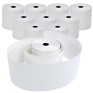 3 1/8 x 230' Thermal Receipt Paper POS Cash Register Calculator Supplies Rolls Individual Packed Compatible with Epson, SNBC, Sam4s, Star, Clover Printers (10 Rolls)
