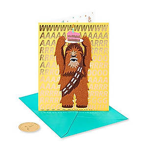 Papyrus Funny Star Wars Birthday Card (Wookie for Happy Birthday)