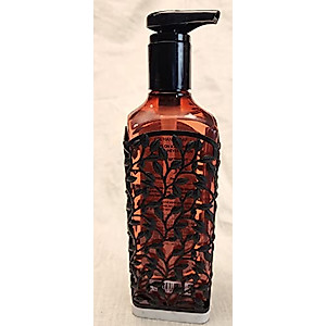Bath and Body Gel Cleansing Hand Luxe (NOT FOAMING) Soap 2 pc Bundle Soap Holder - Black Vines - Includes 1 Random Hand Soap 8 fl oz (hand soap varies)