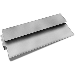 gataiphans Stainless Steel Rear Grease Gate/Guard/Dam, Grease Trap, Food Screen Barbeque Accessories for Blackstone Camp Chef Flat Top Griddle and Other Grills, Gate Only