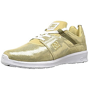 DC Women's Heathrow SE Shoes Skateboarding, Gold, 10.5 M US