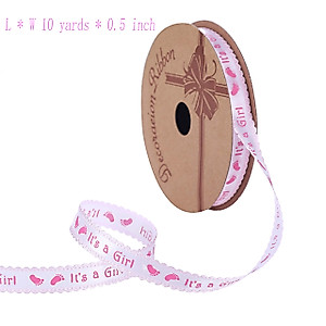 12 Pack Candy Bottles 10 Yards Ribbon and 48 Pack Acrylic Mini Pacifiers for Baby Shower Party Favors Decorations and Supplies by WeddParty (Pink A, 12)