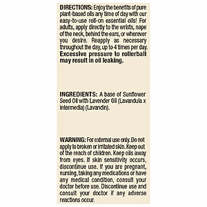 Nature's Truth Essential Oil Roll-On Blend, Lavender, 0.33 Fluid Ounce