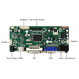 HDMI DVI VGA Audio LCD Controller Board Work for 15.6inch 1366x768 G156XW01 V3 G156BGE-L01 G156XTT01.1 LCD Screen