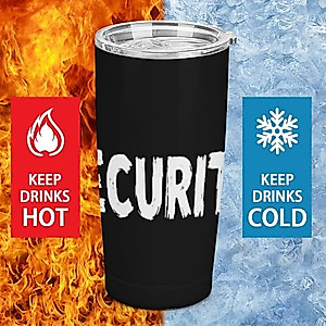 Security 20 OZ Stainless Steel Tumbler Travel Car Coffee Mug with Straw Lid Cleaning Brush Coffee Tumbler Mug for Women Men