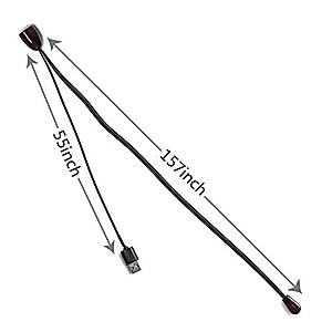 Infrared Remote Extender Cable -ir Extender for Cable Box Hidden IR Repeater System with 1 Emitters 1 Receiver (20FT)