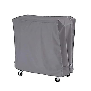 Hysbame Grey Cooler Cover Universal Waterproof Durable Rolling Cooler Patio ，Fits Most 80 Quart Rolling Cooler Cart Cover, Outdoor Beverage Cart, Patio Ice Chest Protective Covers