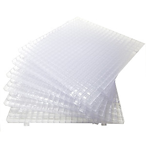 Creator's Waffle Grid 6-Pack - As Seen On HGTV/DIY Cool Tools Network - 100% USA - Solid Bottom Modular Surface - Glass Cutting, Small Parts, Liquid Containment, Grow Room, Etc. - Home, Office, Shop