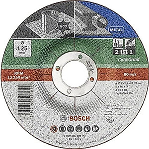 Bosch 2609256309 DIY Cutting Disc Inox/Metal 125 mm ø x 2.5 mm Offset