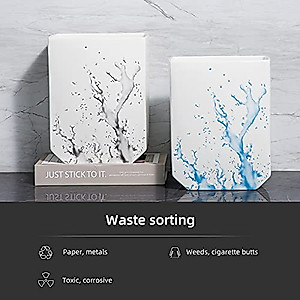 Slim Trash Can,Garbage Can, Saving Space for Small Waste, Garbage Bin for Home, Office, Business, Without Lid, 2.5 Gallons,Grey