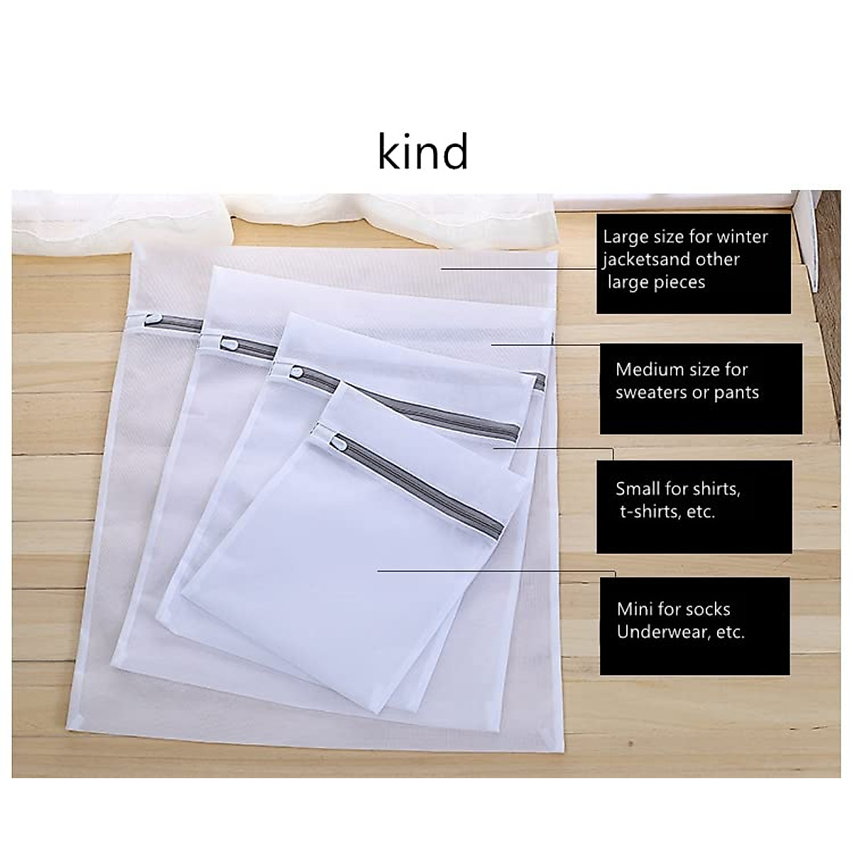 Fine Net laundry bag 11 Sizes Washing Machines Dirty laundry basket Travel Shoes organizer Mesh Bags Woman Bra Clothes organizer