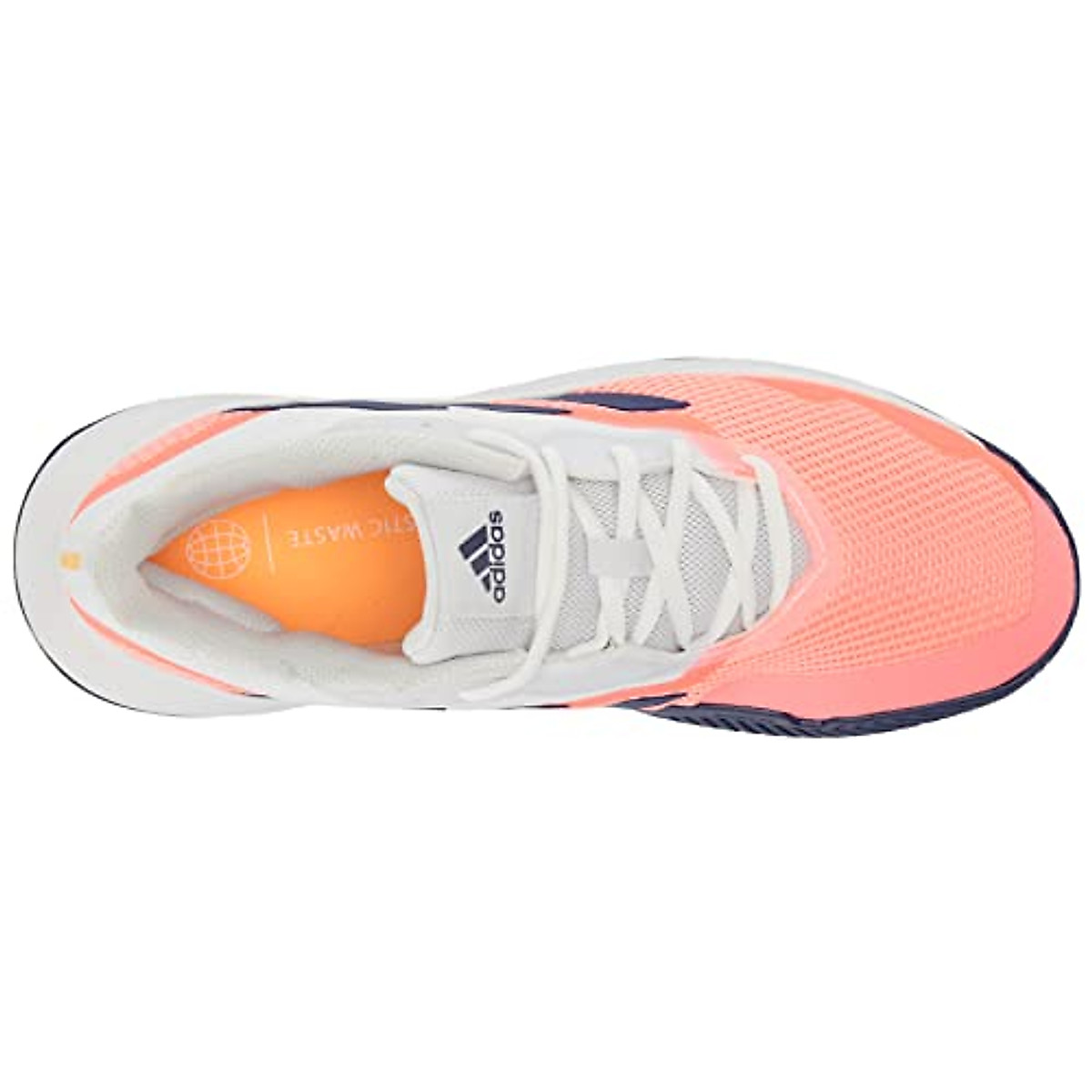 adidas Women's Courtjam Control Tennis Shoe, Acid Red/Legacy Indigo/Turbo, 9