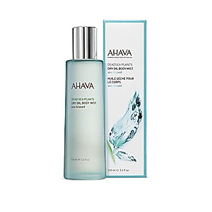 AHAVA Dead Sea Plants Dry Oil Body Mist, Sea-Kissed - Nourishes, Softens & Glows Skin, Gives Radiance & Strengthens Skin's Barrier, Enriched with Osmoter blend, Jojoba Seed Oil & Vitamin E, 3.4 Fl.Oz