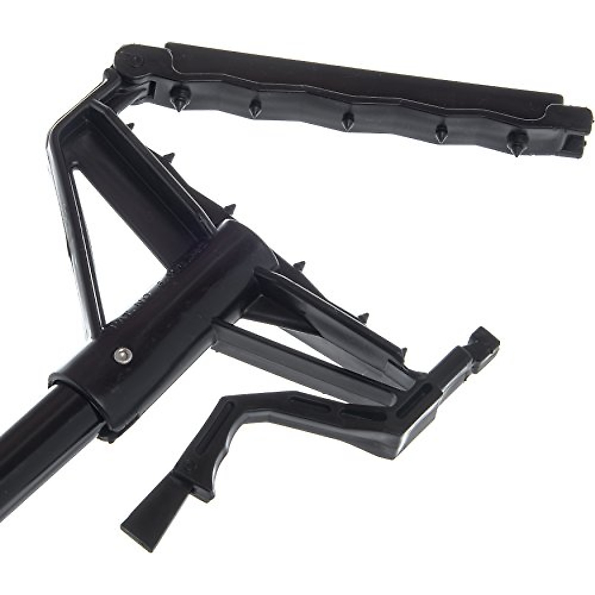 SPARTA 36959500 Quik-Release Metal Mop Handle, Vinyl Coated Handle For Cleaning, 60 Inches, Black