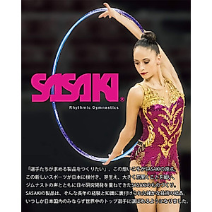 Sasaki M-207AU-F Rhythmic Gymnastics, Hand Tools, Ball, International Gymnastics Federation Certified, Japanese Gymnastics Association Certified, Aurora Ball, 7.3 inches (18.5 cm), French Rose