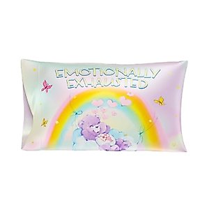 Care Bears Classic Retro Beauty Silky Satin Standard Pillowcase Cover 20x30 for Hair and Skin, (Official Licensed Product) by Franco Collectibles