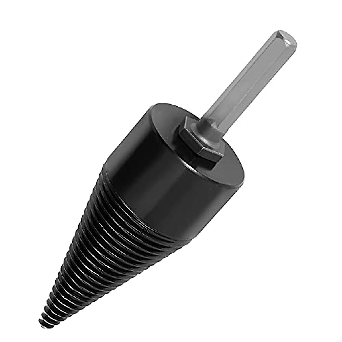 FUNSUEI 2 Pack 42 mm Firewood Log Splitter Drill Bit, Hex Shank Wood Splitter Drill bit, Portable Heavy Duty Drill Screw Cone Driver for Cutting Hickory, Oak, Sycamore, Walnut