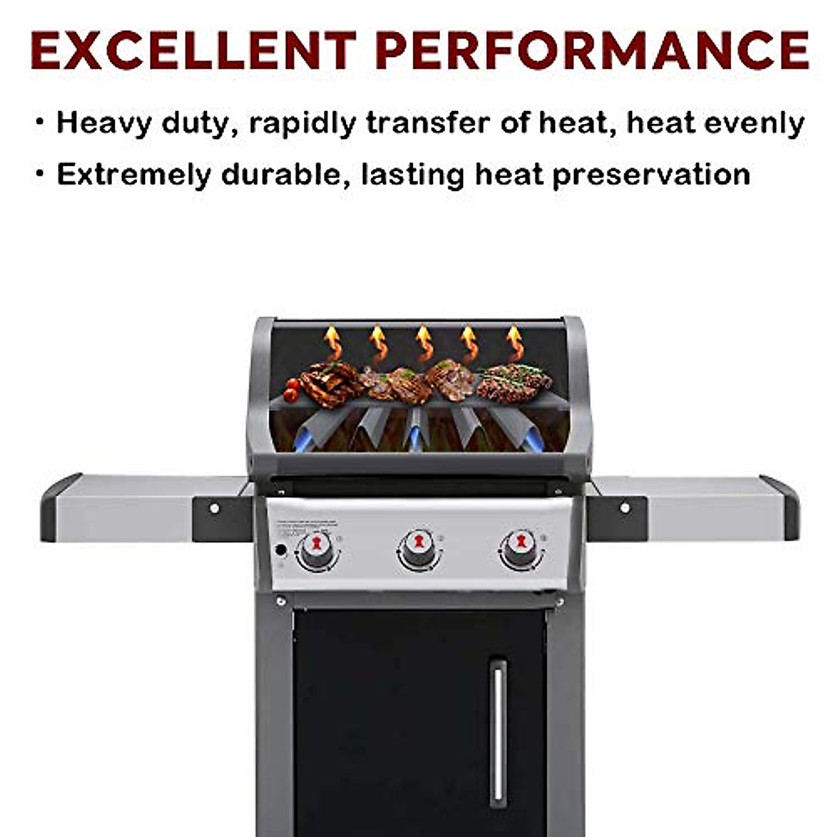 Uniflasy 7638 17.5 Inch Cooking Grates for Weber Spirit and Spirit II 300 Series Spirit E/S 310 E/S 320 E/S 330 SP-320, Spirit 700 Genesis 1000-3500 Genesis Gold Silver Platinum B/C Gas Grill 7639