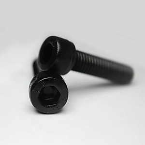 GUTEBANG M5x25mm Socket Head Cap Screws Bolts Metric Machine 12.9 Grade Alloy Steel Hex Socket Screw, Black Oxide Finish, Fully Threaded, 50PCS