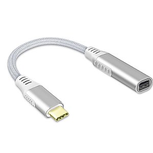 Jasput USB C to Mini DisplayPort Adapter,USB-C to Mini Displayport Cable 4K@60Hz & Nylon Compatible with MacBook Pro 2016-2023/Air,ChromeBook Pixel,IPad Pro2018-2020,Galaxy S8-S23 More