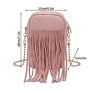 Satchel Bags for Women Crossbody Leather Shoulder Classic Small Capacity Leather Messenger Bag Chain Strap Clutch Bags, Brown