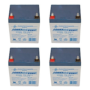 12V 5AH Battery Replacement for Philips C-3 Patient Monitor - 4 Pack