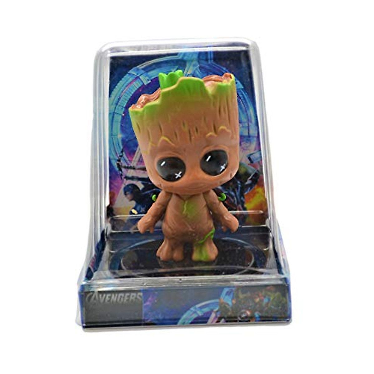 SM.Y.Toys & Accessories Cute Solar Powered Groot Bobblehead Home Office Ultra Detail Collectible Relaxing Toy (Solar Groot)